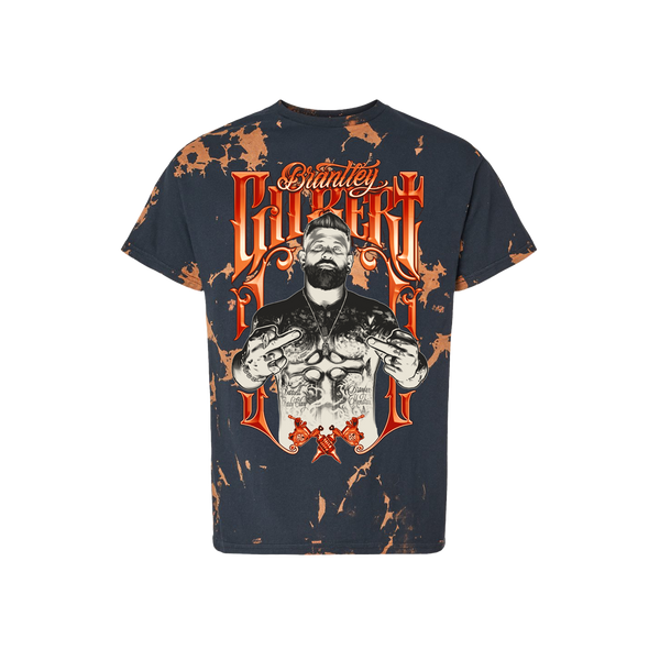 Brantley Gilbert - Frame Tattoos Bleach Wash T-Shirt – Brantley Gilbert ...
